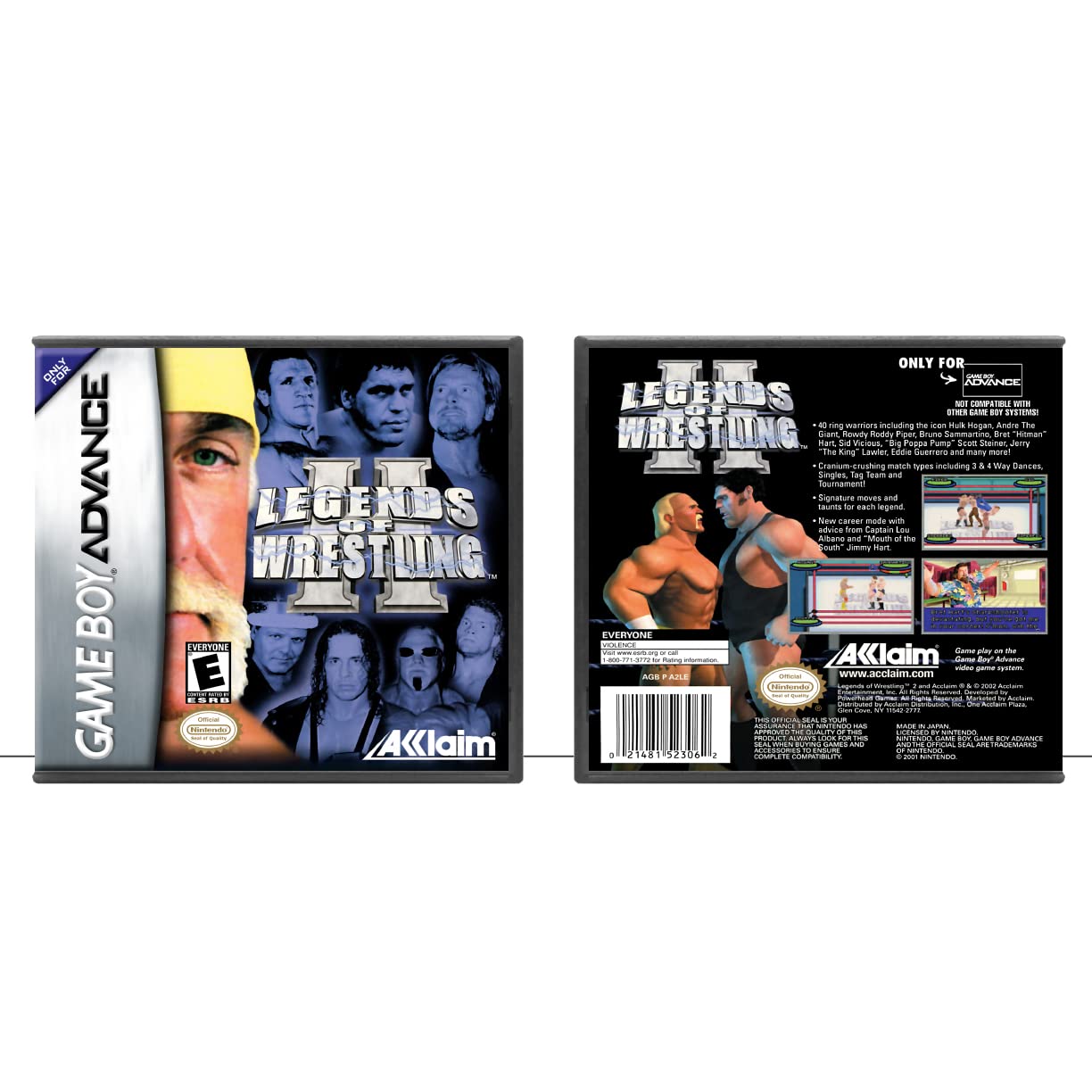 Legends of Wrestling 2 | (GBA) Game Boy Advance - Game Case Only - No Game