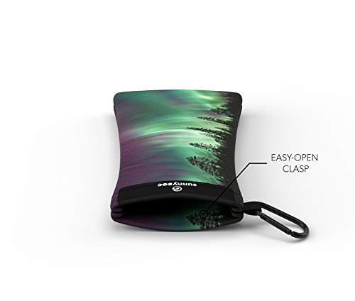GOGGLESOC Sunnysoc Sunglasses Bag with Cleaning Cloth and Carabiner