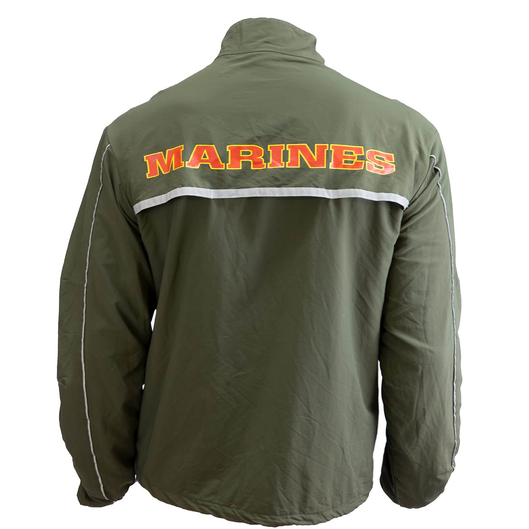 Genuine Issue GI NB US Mens USMC Physical Training Jacket, Moisture Wicking, Lightweight, Water Resistant, Olive Drab, Made in USA… Medium Short NB USMC Jacket 0