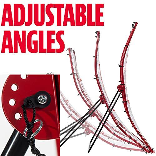Franklin Sports Unisex Youth Return Franklin Sports Baseball Pitching Target and Rebounder Net 2 in 1 Pitch Trainer Pitchback Net , Red, 68 x 44 US