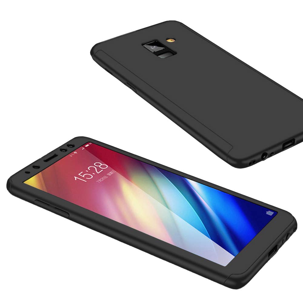 Full Case for Samsung Galaxy J3 (2016) | Front and Back Protection Black