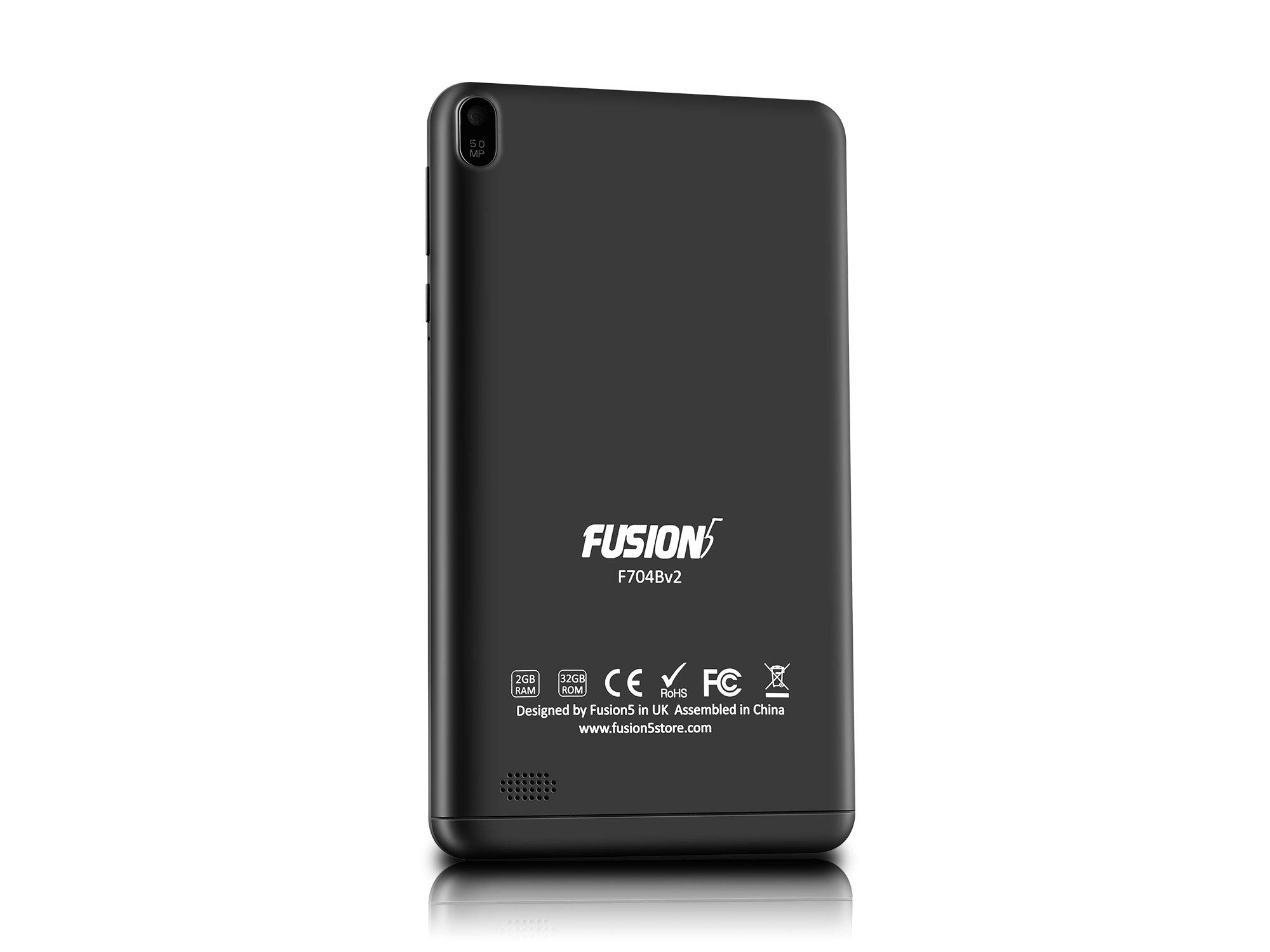 Fusion5 7" Android 10 Q Go Tablet PC - (Android 10, 2GB RAM, 32GB Storage, WiFi, BT, 1024x600 IPS Screen, 5MP and 2MP Cameras, F704Bv2 Model Tablet PC)