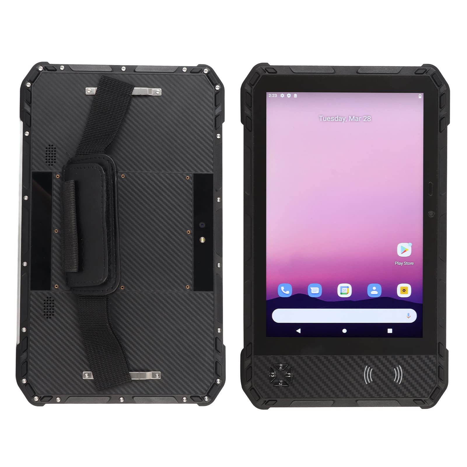 GLOGLOW Field Work Tablet, 2.4G 5.8G WiFi 256G Expandable IP68 Waterproof 8 Inch Rugged Tablet 100β240V 4G Network with NFC for Warehouses (US Plug)