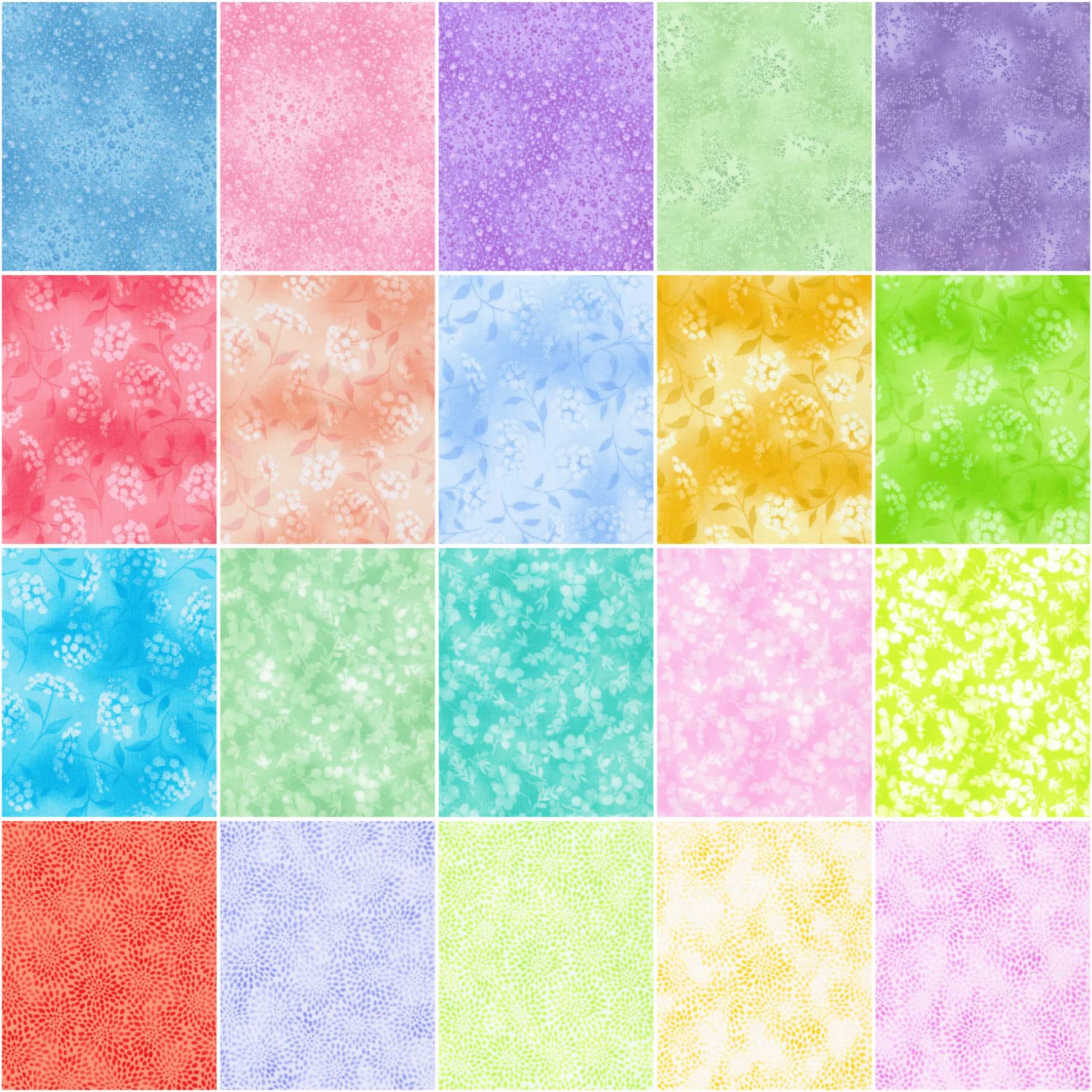 Fusions Pastel Roll Up 40 2.5-inch Strips Jelly Roll Robert Kaufman Fabrics RU-1132-40
