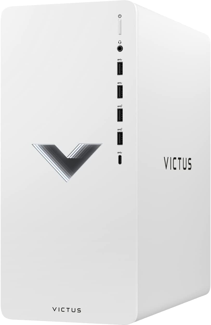 HP 2022 Newest Victus 15L Gaming Premium Desktop | Intel Core i5-12400 | NVIDIA GeForce GTX 1660 | Windows 11 | White | with Mouse Pad Bundle (White, 8GB RAM | 256GB SSD)