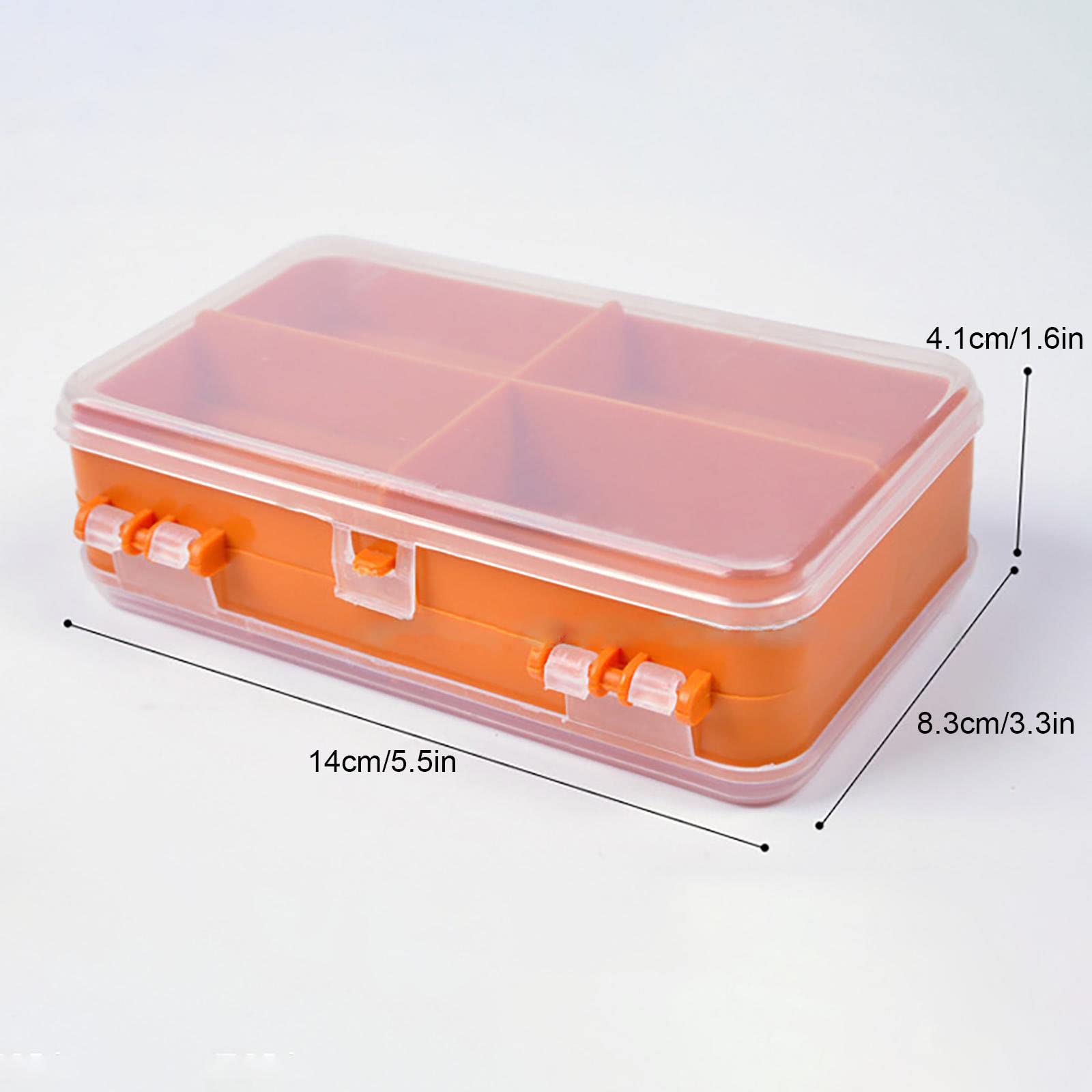 GNMGIZ Double Sided 9 Compartments Fly Fishing Box Large Fishing Lure Hook Boxes for Fishing Accessories Tool Fishing Tackle Container