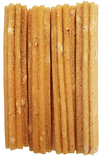Yellow Yak Churro Chew | USA Made | Lactose - Soy - Grain - Gluten Free | for All Dogs | 4 Churro Chews | Real Cheese & Peanut Butter Flavor