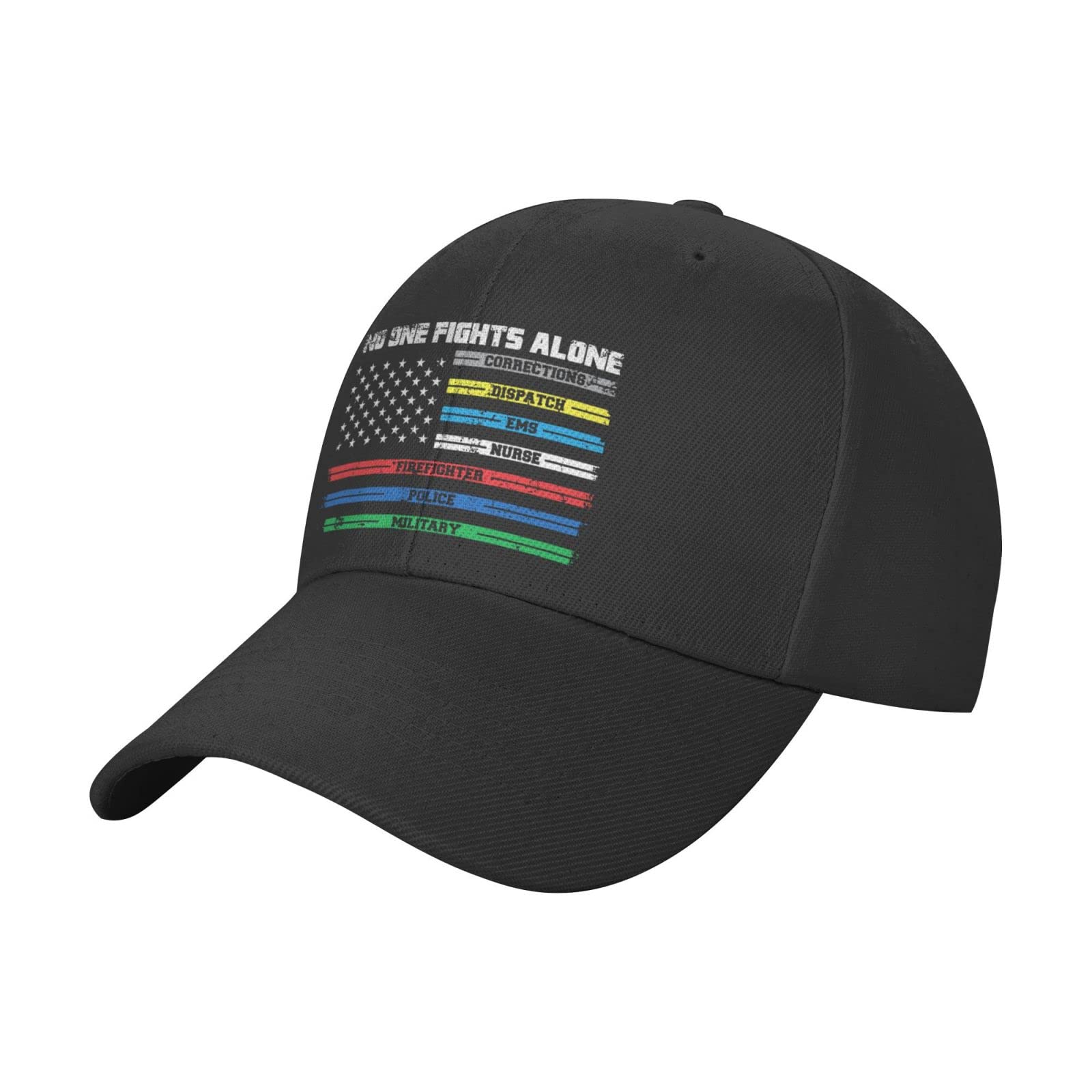 Gift for First Responders USA Flag Baseball Cap Adjustable Low Profile Golf Dad Hat for Men Women