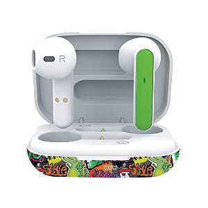 Gabba Goods Safe Sound Earbuds for Kids, Built-in Mic up to 8 Hours of Playing time with Charging Case Kids Proof