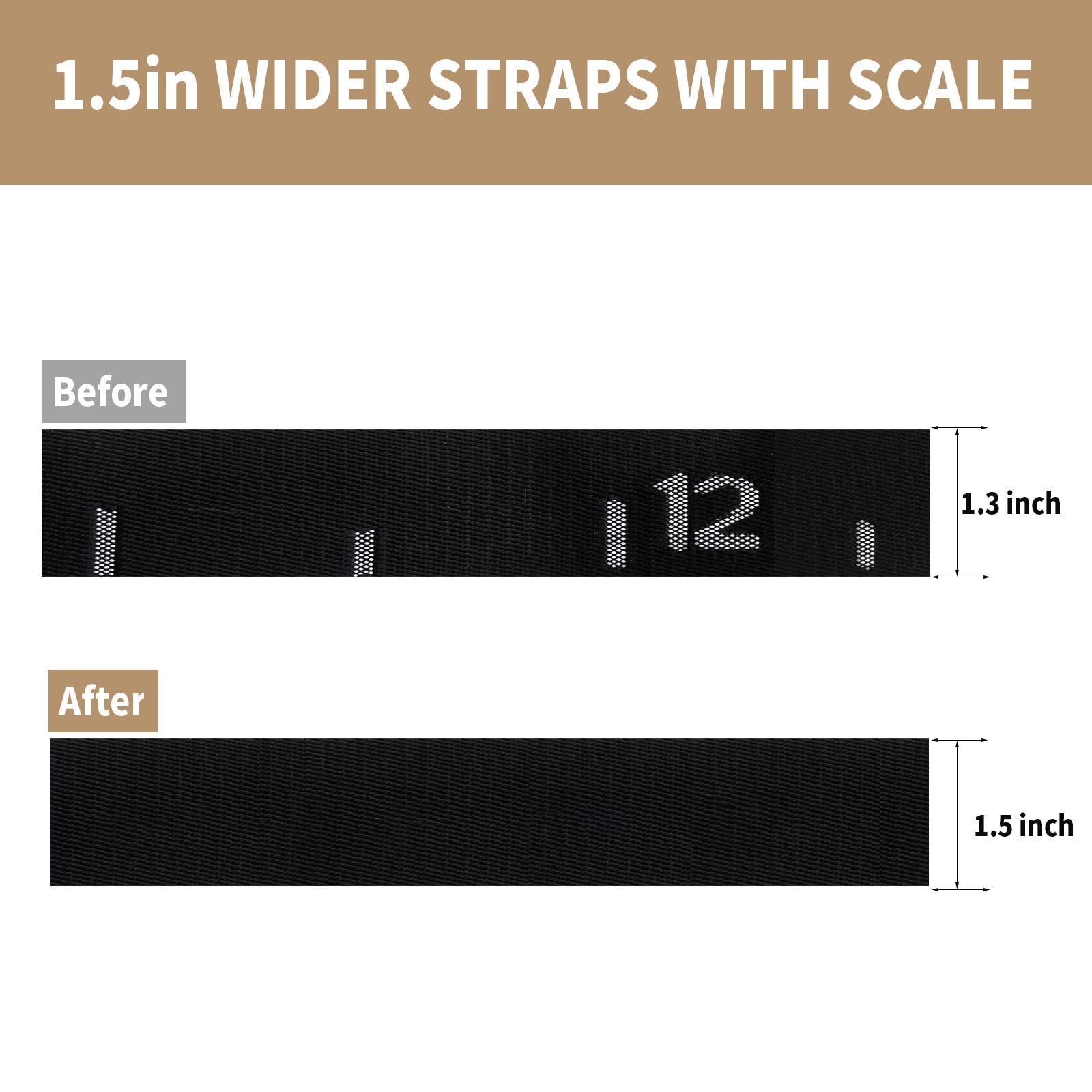 Gymnastic Ring Straps 15ft Adjustable with Scale Support 1500lbs Olympic Gym Rings Straps for Home Gym Training Workout Fitness Conditioning Pull Ups and Dips Exercises Equipment - Pair