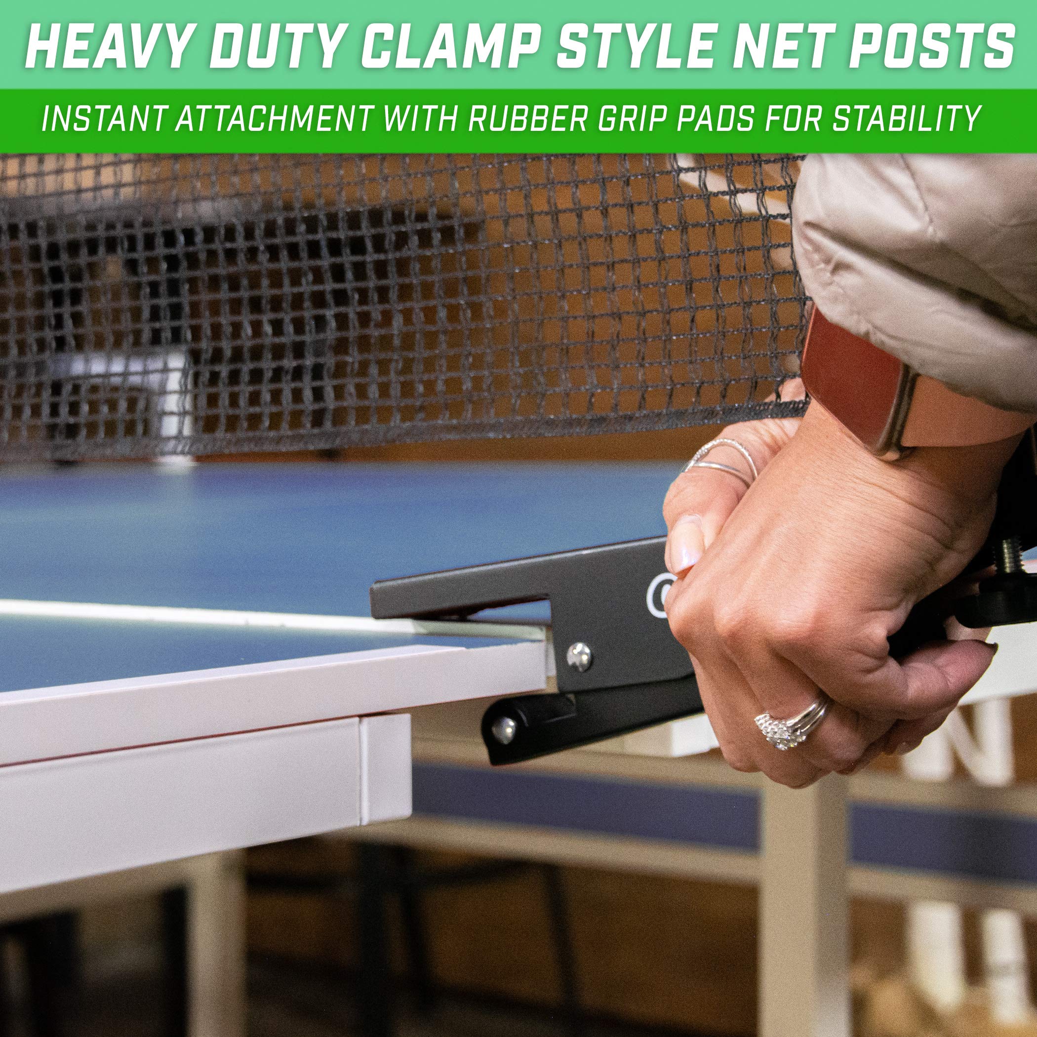 GoSports Tournament Table Tennis Set β Choose Indoor or Outdoor Table, Includes Net, 2 Paddles, and 3 Balls with Case