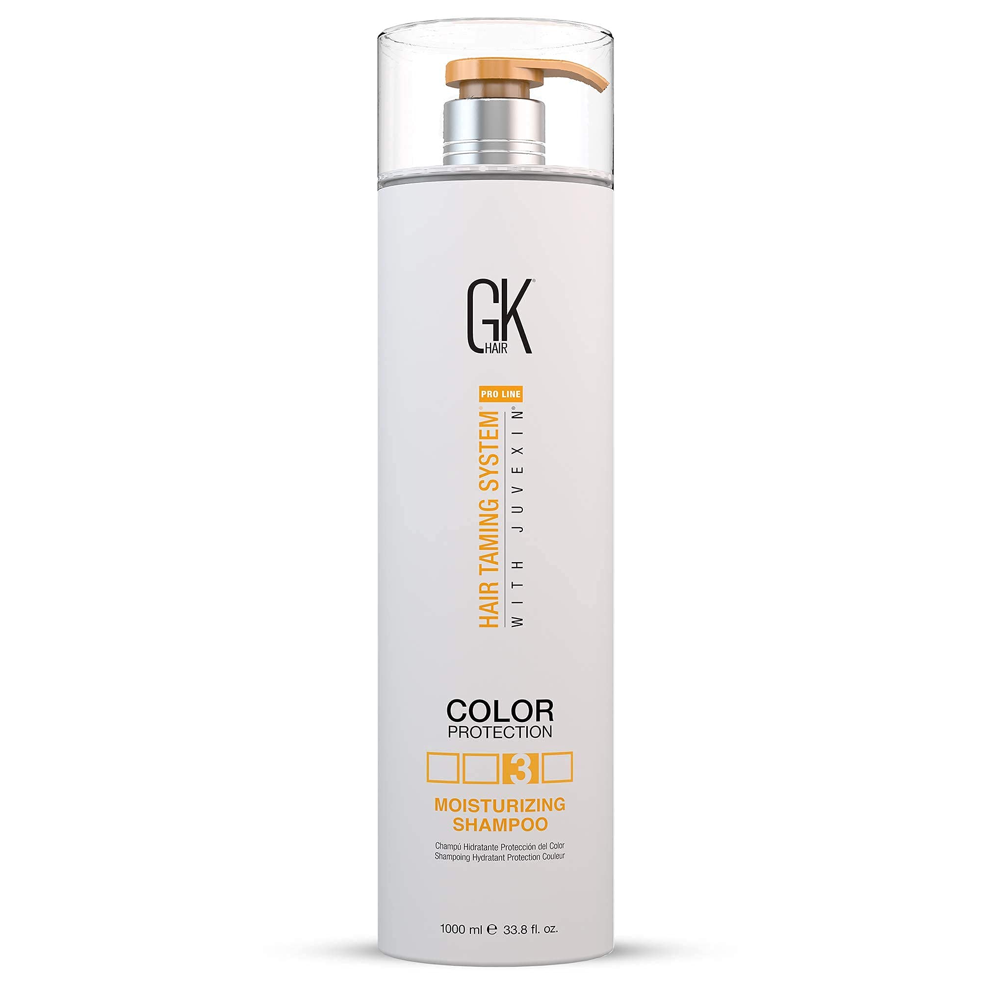 GK HAIR Global Keratin Moisturizing Shampoo & Conditioner 1000ml - Serum - 100% Pure Organic Argan Oil 1.69 Fl Oz