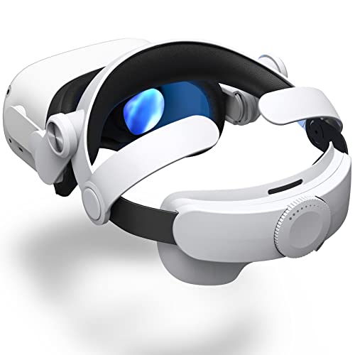 Head Strap for Oculus Quest 2, EKEMOND Upgraded Comfort Elite Strap Replacement for Reduce Face Pressure, Enhanced Support in VR, Lightweight & Adjustable Strap Accessories for Meta/Oculus Quest2