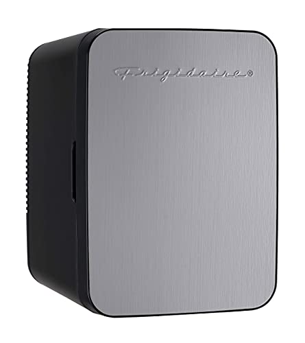 FRIGIDAIRE Portable 10L, 15-can Mini Fridge Brushed Stainless Rugged Refrigerator, EFMIS183-SS (Renewed)