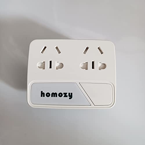 homozy socket 2 AC Outlets Surge Protector with 2 USB Charging Ports