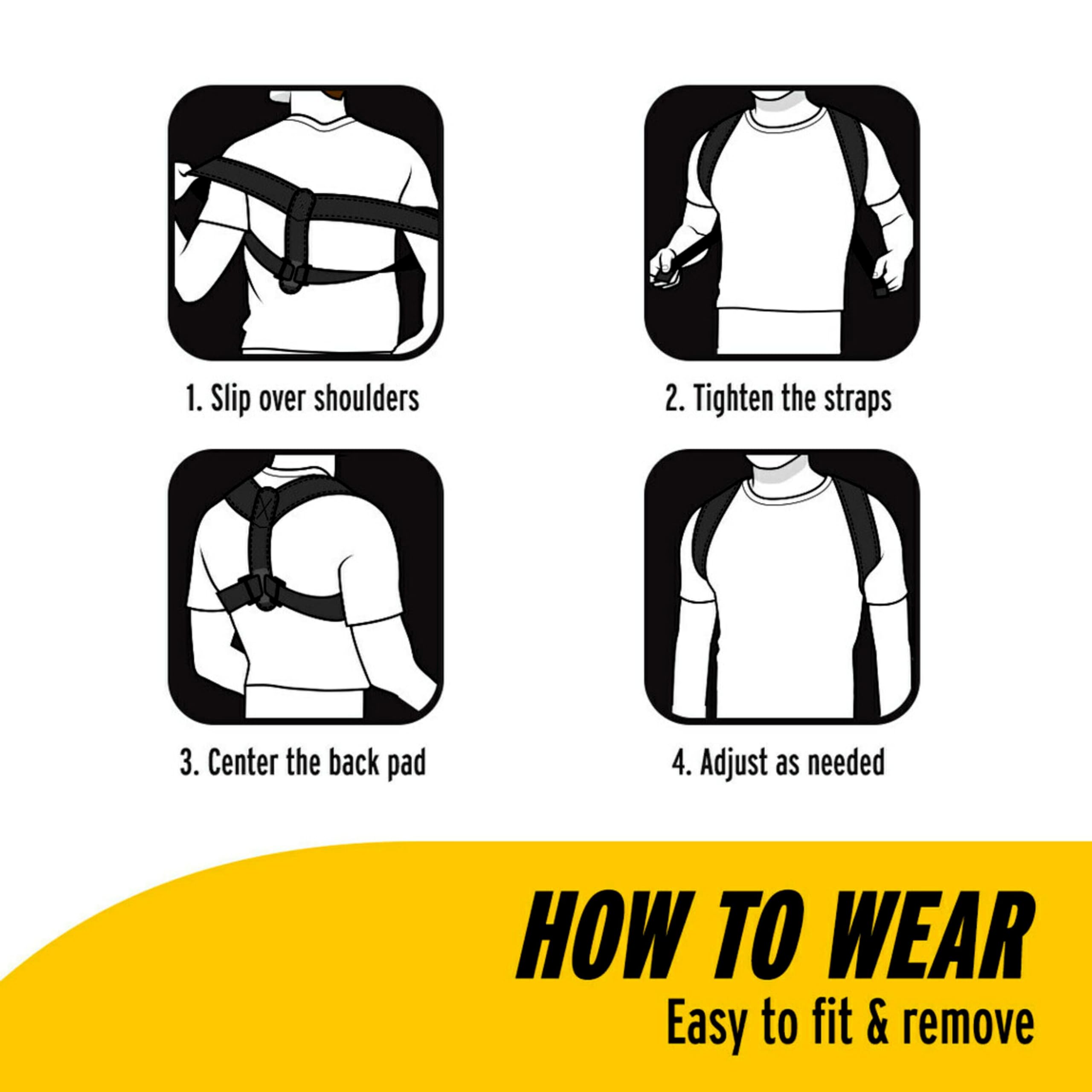 FUTURO Posture Corrector, Fits Men and Women, Helps Promote Better Posture, Back Support, Doctor Developed, Adjustable