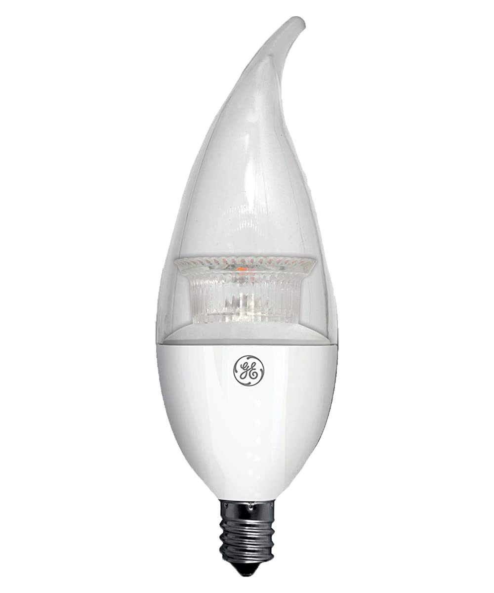 GE 4.2-Watt (40-Watt Replacement) 300 Lumens Soft White Candelabra Base Bent Tip LED Outdoor Light Bulb