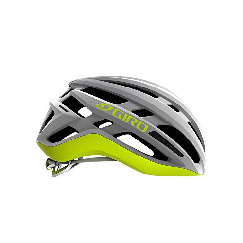 Giro Agilis MIPS W Adult Road Cycling Helmet - Matte White/Citron (Discontinued), Medium (55-59 cm)