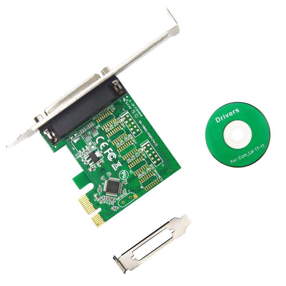 GODSHARK PCIe Parallel Port Expansion Card, PCI Express to DB25 LPT Converter Adapter Controller for Desktop with Low Bracket, Support SPP / PS2 / EPP/ECP Modes