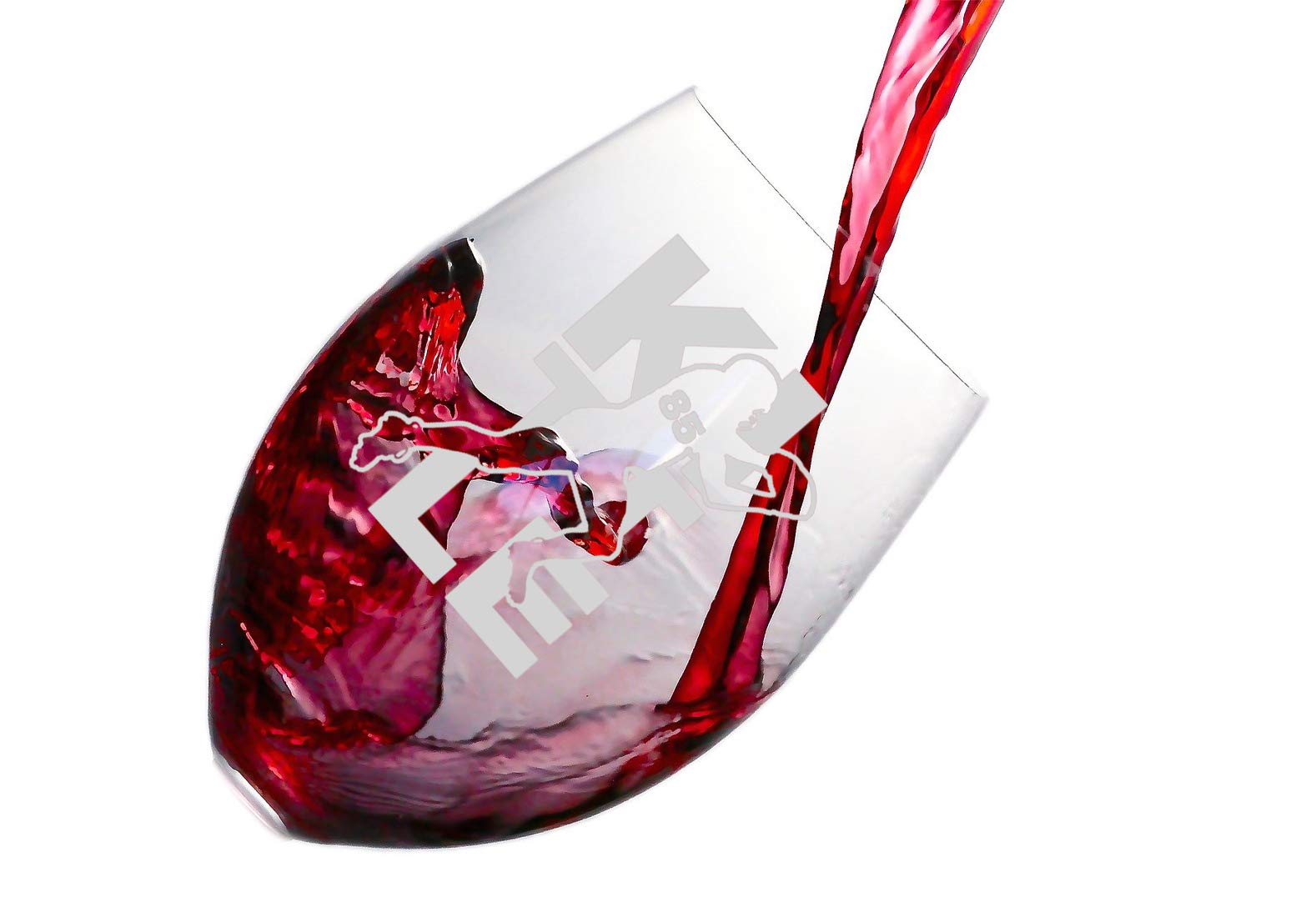 Hat Shark Football Sports Athletic Player - Laser Engraved Stemless Wine Glasses (Kittle #85)
