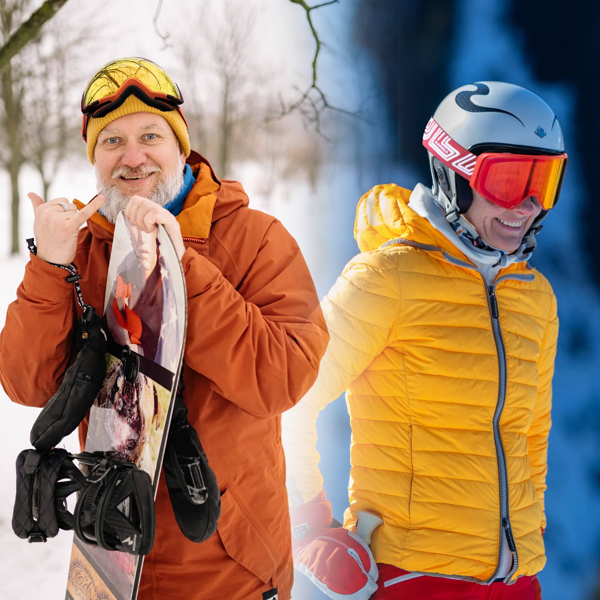 GLAMVILLA Ski Goggles Snow Goggles Snowboard Goggles for Women Man with 100% UV Protection (A1-Black vlt12.6%)