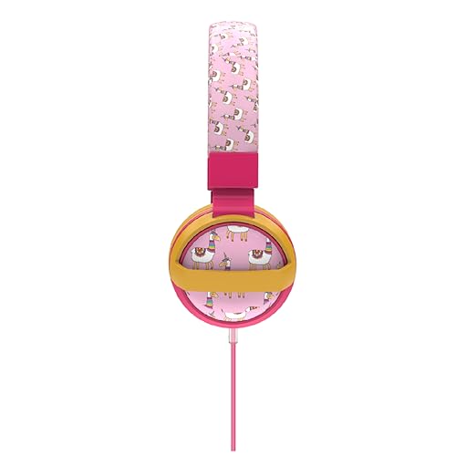 Gabba Goods Kids Safe Sound Adjustable, Foldable 3.5mm Wired Over Ear Headphones with Printed Design