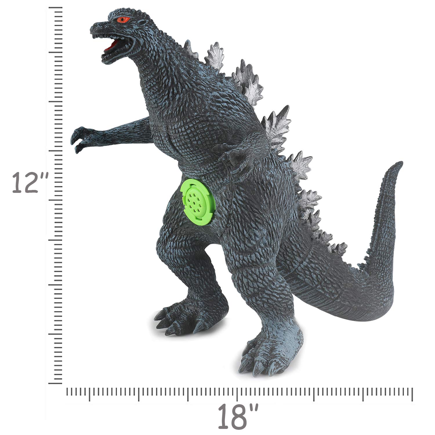 Godzilla 18''X12''X7'' Standing Gojirasaurus Dinosaur Model Action Figures Soft Touch Vinyl Plastic Dino Movie Monster King Toy for Kids Boys