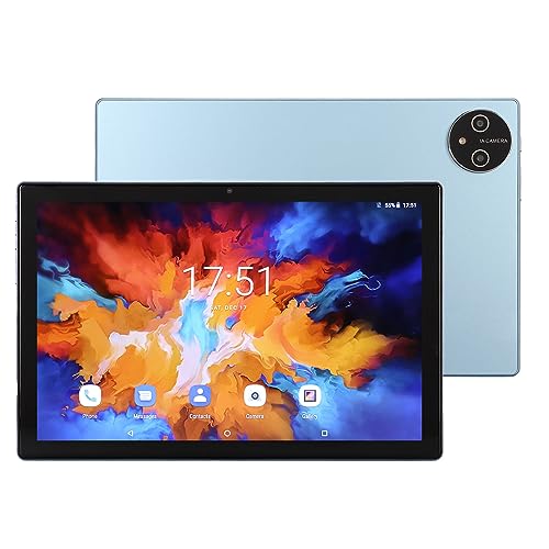 Haofy 2 in 1 Tablet PC, MT6755 Octa Core Dual Camera 4G LTE 10.1 Inch Tablet 12GB RAM 256GB ROM 5G WiFi with Keyboard Mouse for Entertainment (US Plug)