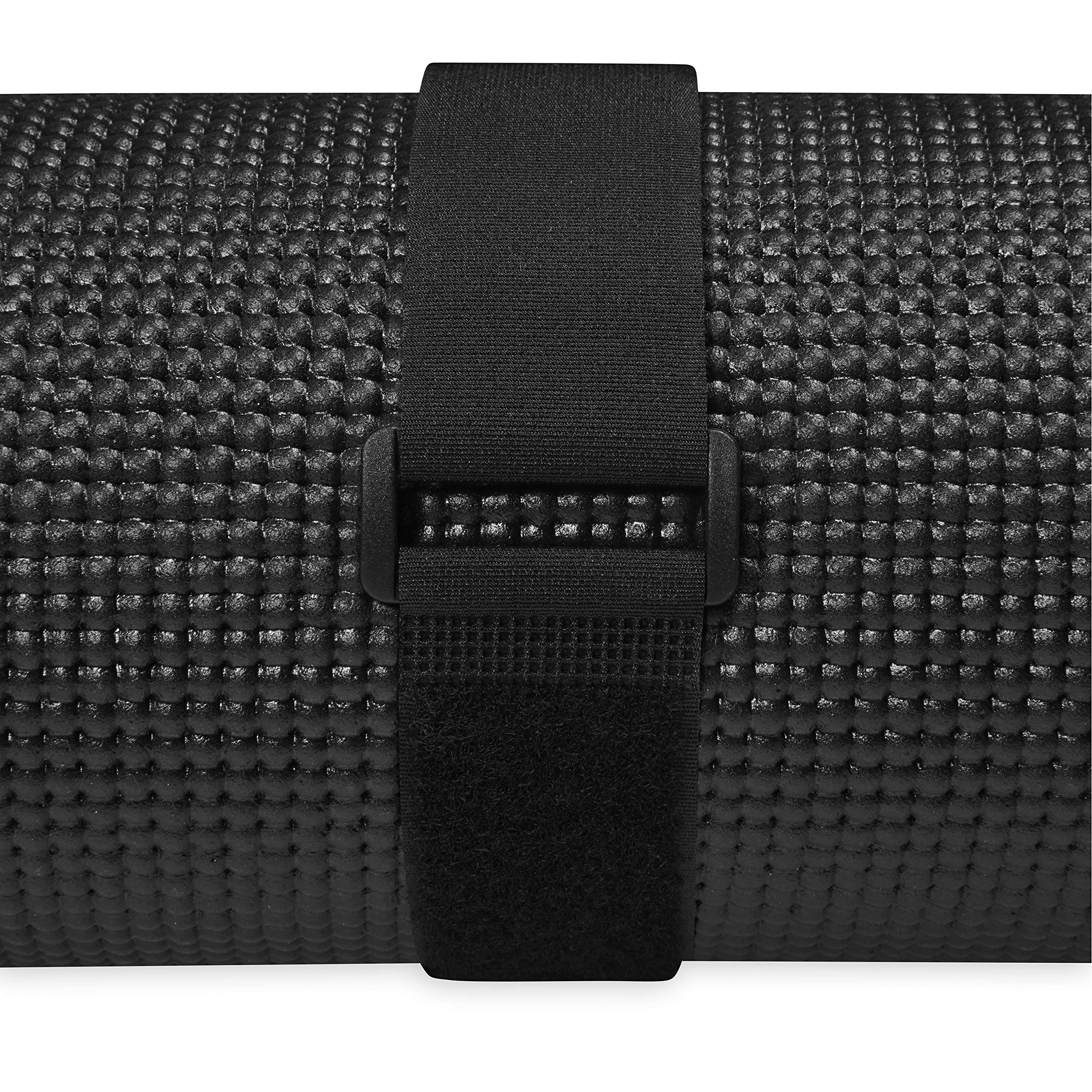 Gaiam Yoga Mat - Large 7mm Thick Yoga Mat for Men & Women | Extra Wide & Long Exercise Mat for Yoga, Pilates, Stretching & Floor Workouts (72" L x 48" W x 7mm) - Black