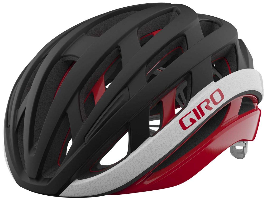Giro Helios Spherical MIPS Cycling Helmet - Matte Black/Red Small