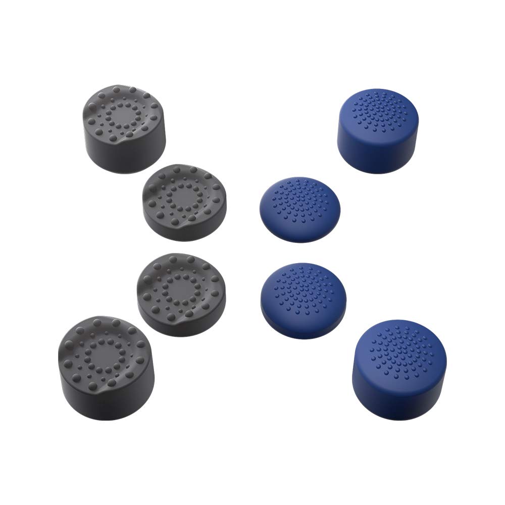 GameSir PS5 PS4 Thumbstick Grips, Silicone Analog Cap Joystick Thumb Grip Protect Stick Cover for PS5 PS4 Playstation Game Controllers | 4 High-Rise, 4 Low-Rise