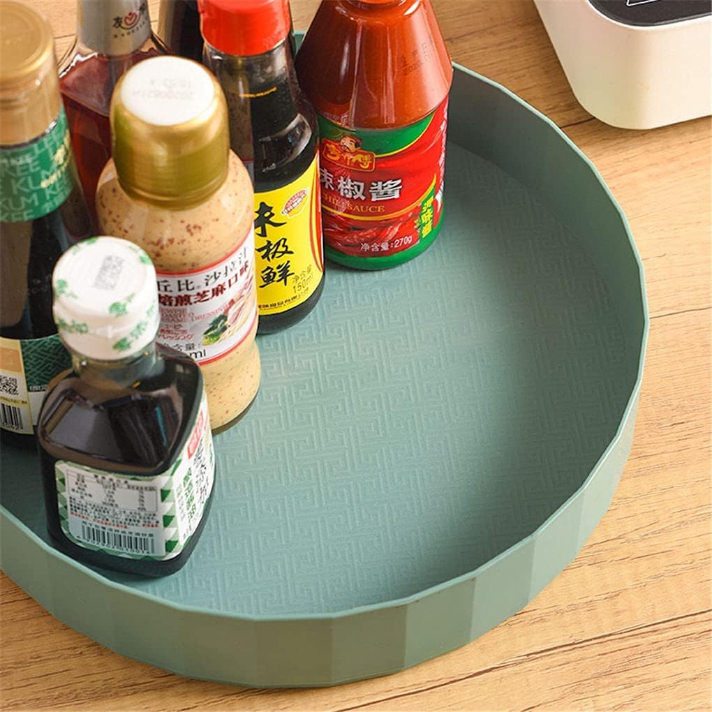 Halure Lazy Susan Cabinet Organizer for Pantry Organization and Storage, Green, 10 Inches β Refrigerator Organizer for Countertop, Fridge, Cupboard, Living Room Medicine Cabinet