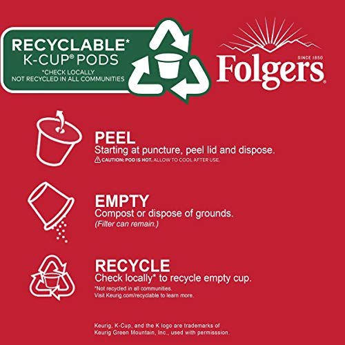 Folgers Black Silk Dark Roast Coffee, 96 Keurig K-Cup Pods
