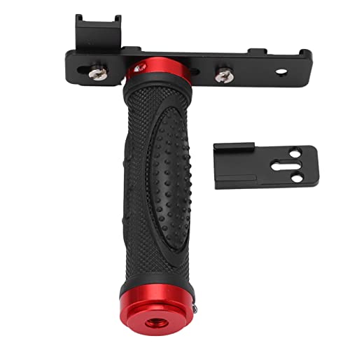Handheld Holder Stand, Heavy Duty Portable Universal Mini 1/4 Inch Handle Grip Stabilizer Multi Purpose for LED Video Light for Action Camera for Smartphone