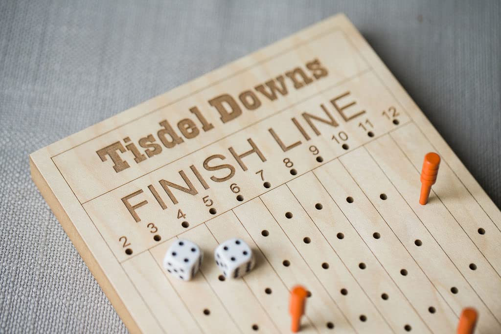Horse Racing Board Game Personalize Gift Wood pegs and dice