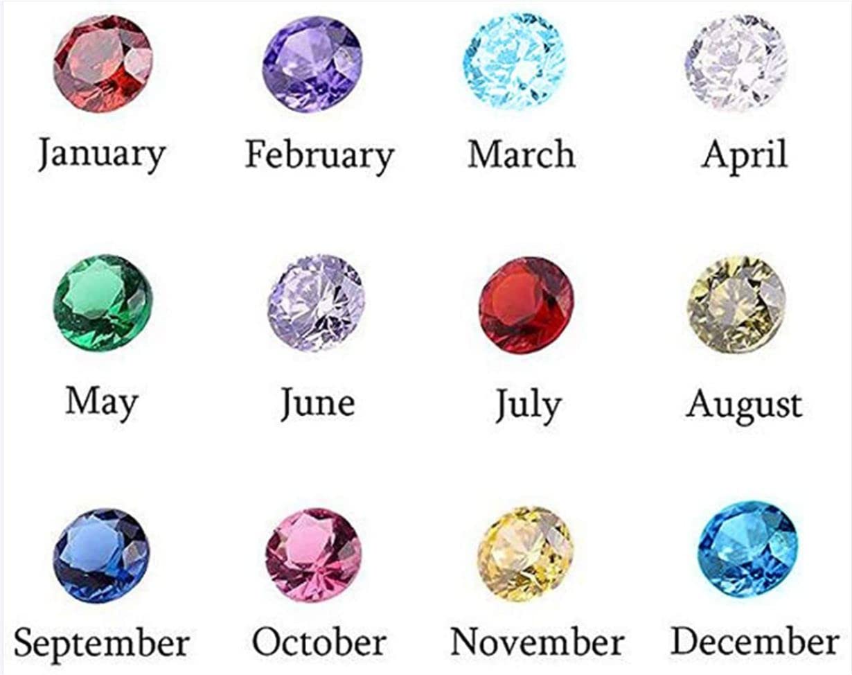 Heywords Infinity Ring Promise Rings with 2 birthstones for Women Love Couples Him Her Best