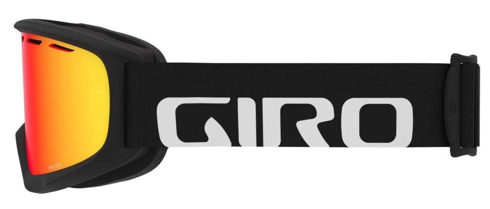 Giro Index OTG Adult Snow Goggles - Black Wordmark Strap with Vivid Ember Lens (2021)