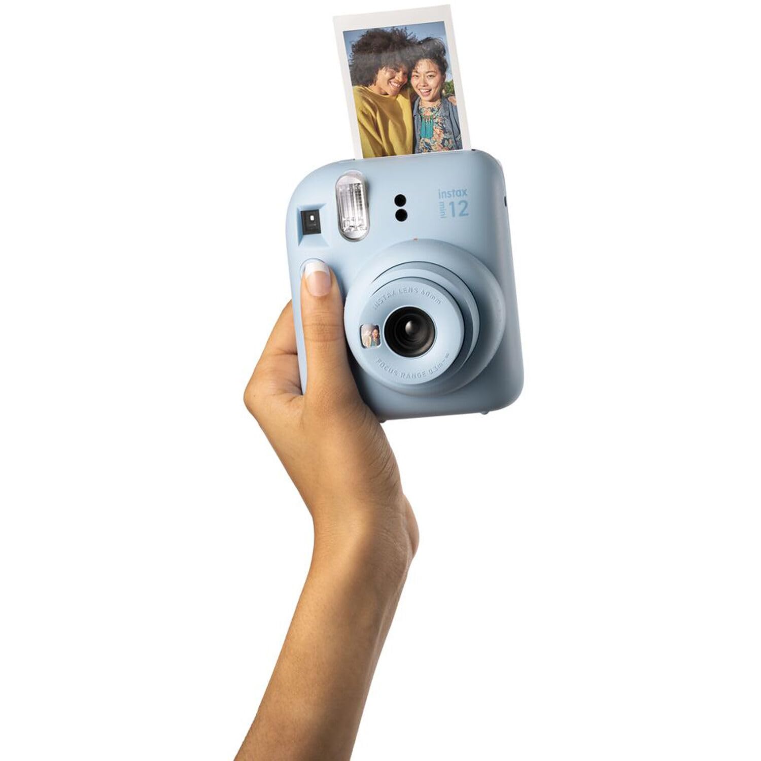 Fujifilm Instax Mini 12 Instant Camera Pastel Blue + Minimate Custom Case + Fuji Instax Film 20 Sheets Twin Pack