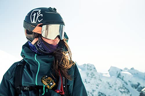 Giro Ella Asian Fit Ski Goggles - Snowboard Goggles for Women - Black Clash Strap with Vivid Copper/Vivid Infrared Lenses
