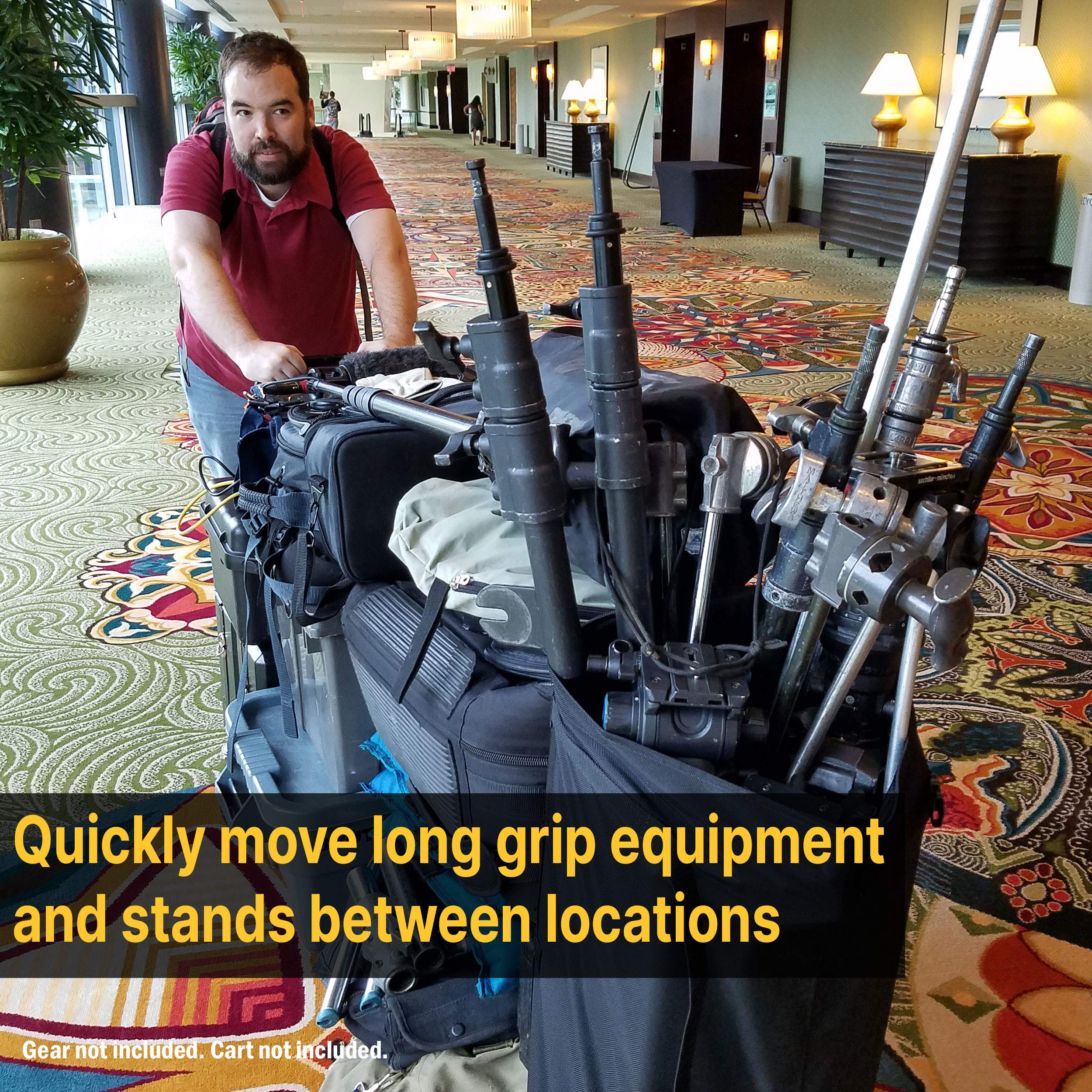 GripnGaff® Jumbo R18 Nylon Bag for R14RT, R18RT & Original RocknRoller Multicart - Move DJ & Musician Gear - Speaker Stands, Drum Kits, Keyboards, Mic Stands, etc DOES NOT HAVE HARD BOTTOM