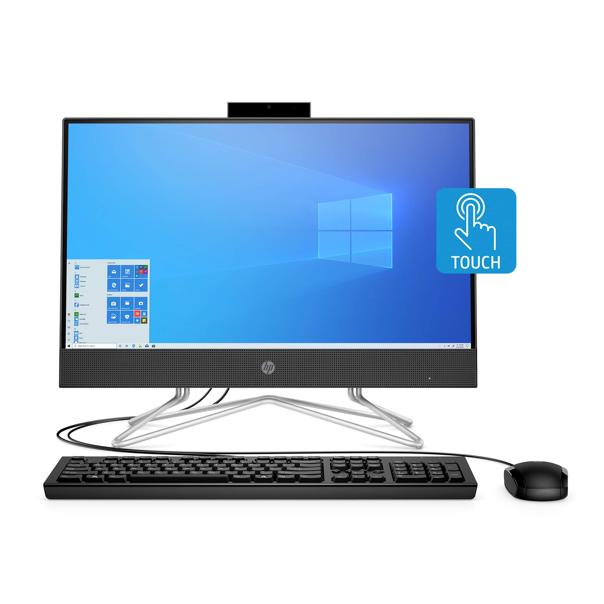 HP 22-DF AMD Ryzen 3 3250U 8GB 1TB HDD 21.5-Inch Full HD Touch Screen All-in-One PC
