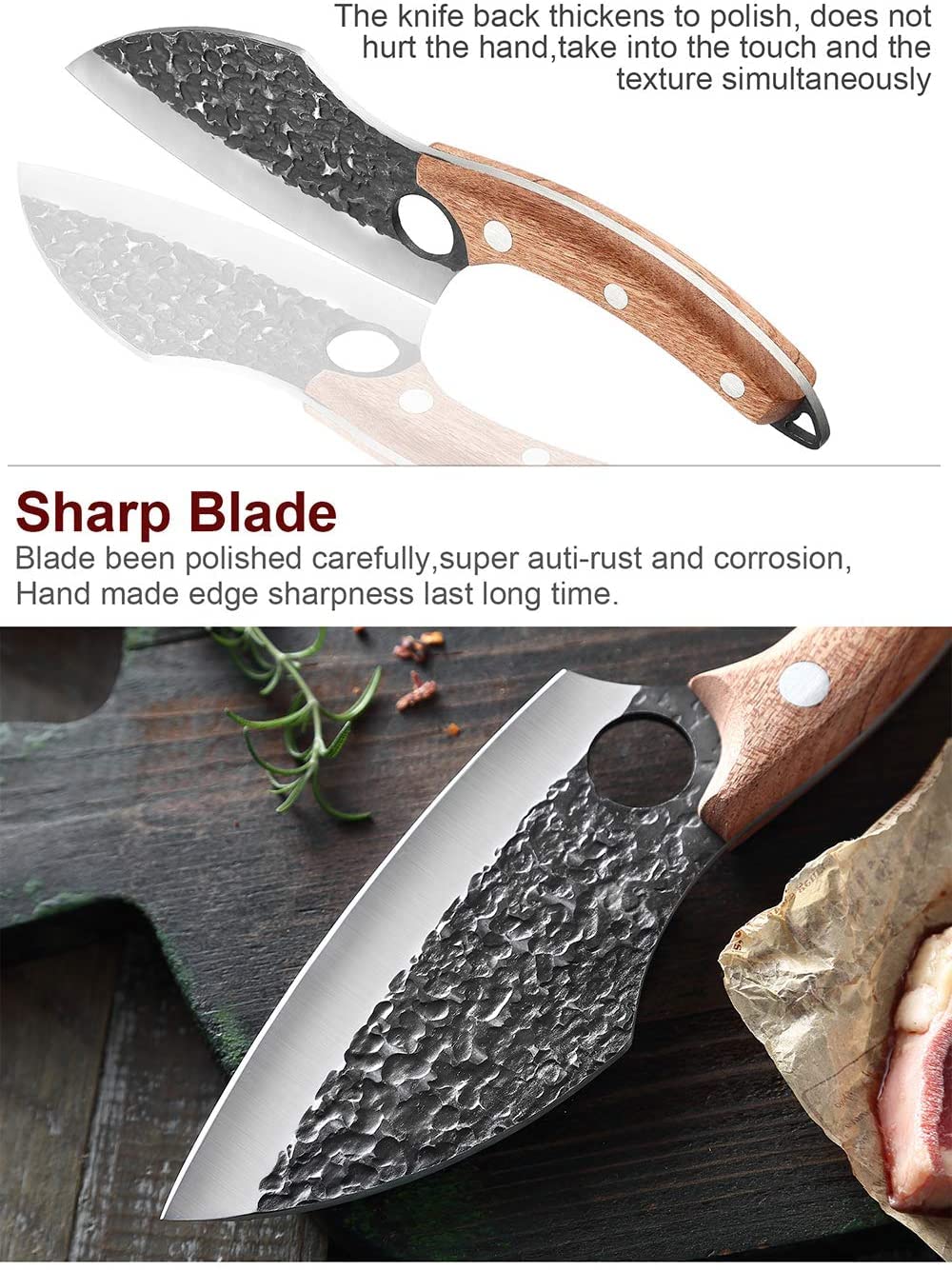 Handmade Hunting Knife Fixed Blade Knife, Survival Knife, Camping Fishing Supplies Tools Best Use For Survival Hunting Knife