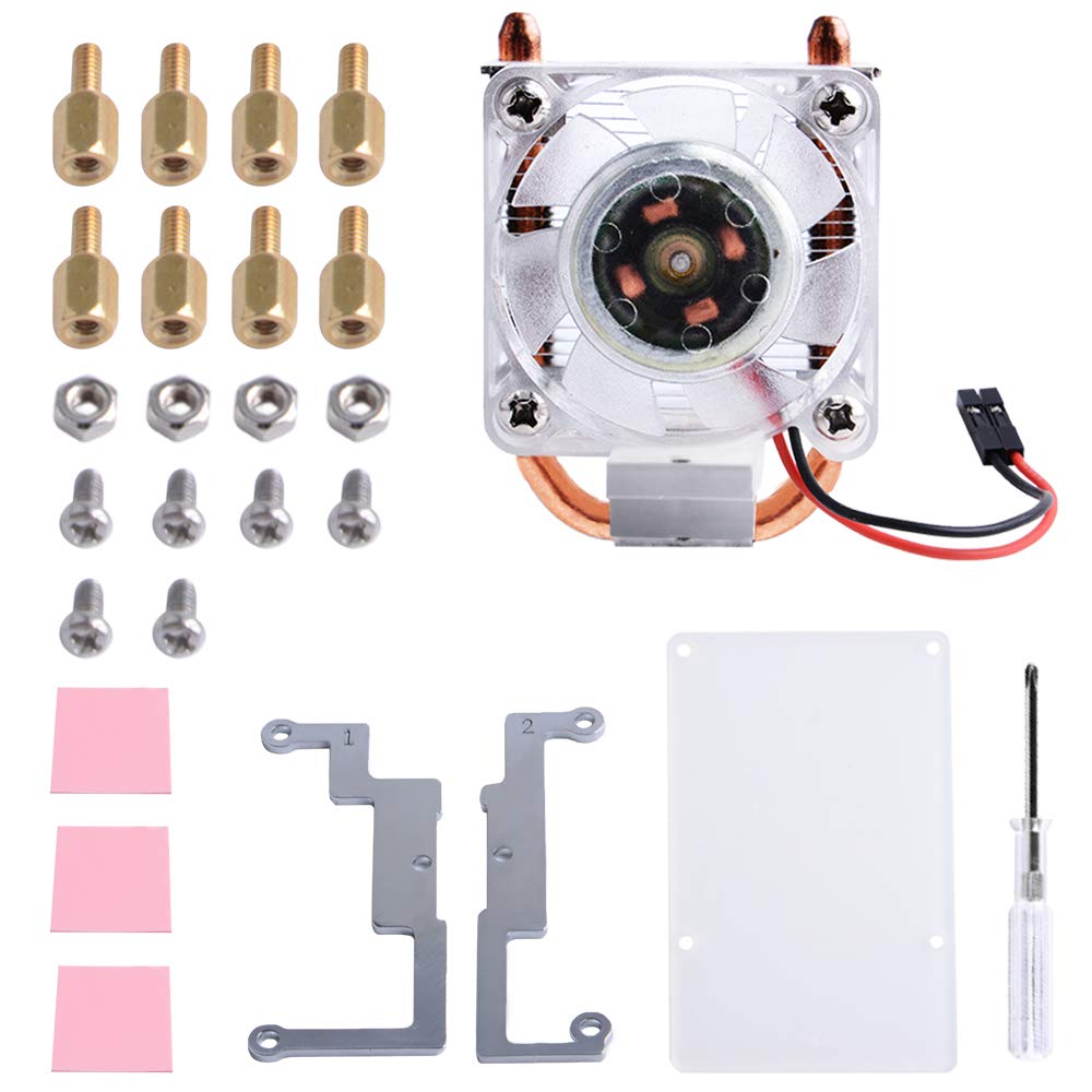 GeeekPi ICE Tower Cooler for Raspberry Pi, Cooling Fan for Raspberry Pi, RGB Cooling Fan with Heatsink for Raspberry Pi 4 Model B & Raspberry Pi 3B+ & Raspberry Pi 3 Model B