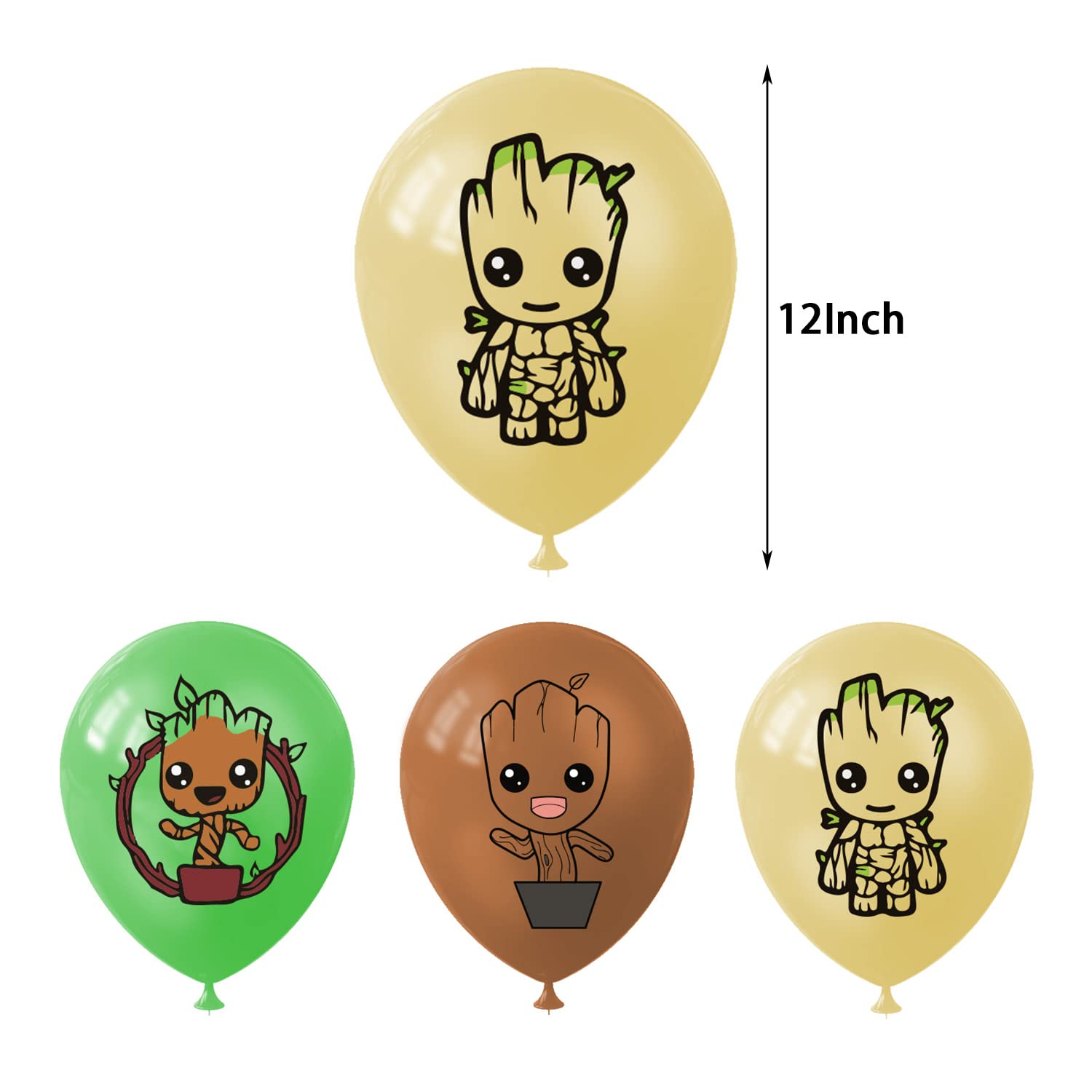 Groot Party Decorations, Groot Birthday Decorations, Groot Birthday Party Supplies,Set Include Banner Balloons Cake Tops