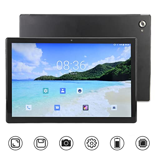 HEEPDD 10.1 Inch Tablet, 5.0 Fast Charging Stereo Dual Speakers 2 in 1 128GB Expandable Tablet PC (US Plug)