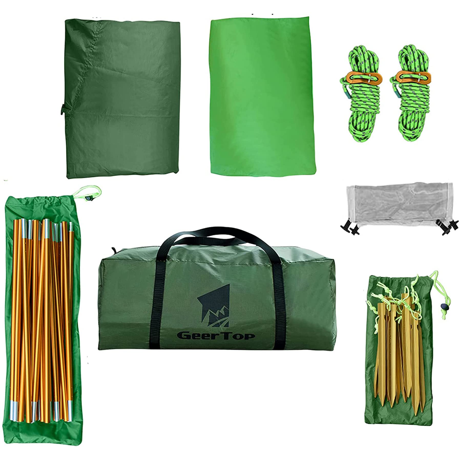 GEERTOP 2 Person Backpacking Tent 4 Season Double Layer Lightweight Waterproof Cold Weather Tent for Camping,Hunting, Hiking, Climbing, Outdoor Travel - Easy Set Up