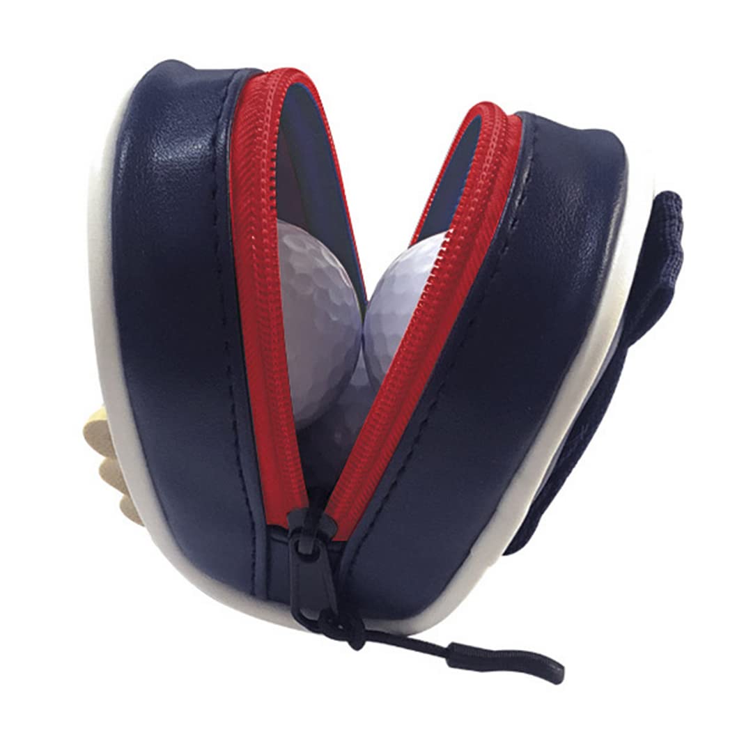 GOTAYA Golf Mini Pouch Bag Purse for Tee Ball Marker Glove | Caddy Women Men Gift Idea for Golfer | Simple Cute Small Tiny (Navy)