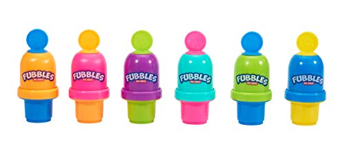 Fubbles Bubbles No-Spill Bubble Tumbler for Babies Toddlers and Kids | Includes 6oz Bubble Solution and Bubble Wand (Tumbler Colors May Vary)(Pack of 3)