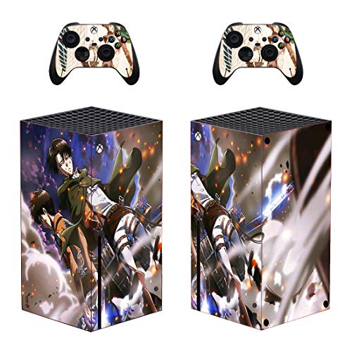 Giant Man War Stickers Decals Skin for X-box-One-Series X, Cover Protector Wrap Durable Full Set Protection Faceplate Console by KAJAL MANI