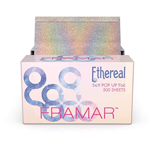 Framar Ethereal Pop Up Hair Foil, Aluminum Foil Sheets, Hair Foils For Highlighting - 500 Foil Sheets